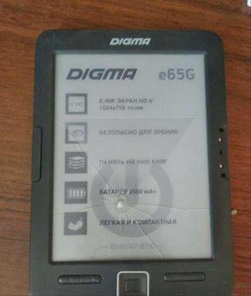 Электронная книга Digma e65G (на запчасти)