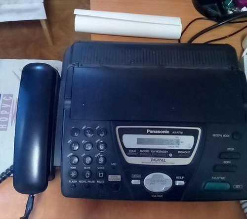 Факс Panasonic KX-FT78, (копирования на факс-бумаг