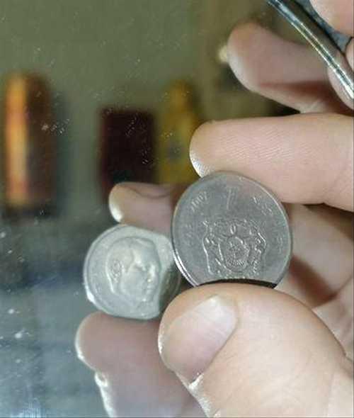 Монета 1 марроканский дирхам дефект