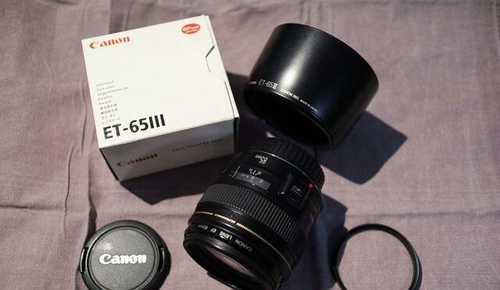 Объектив Canon 85mm/1.8 USM + бленда и фильтр