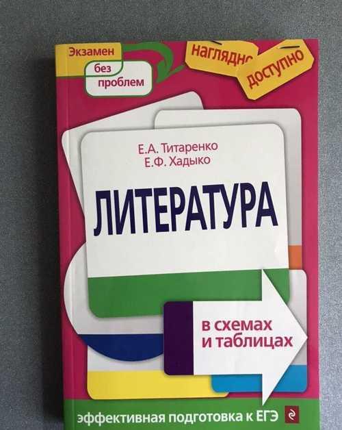 Литература в схемах и таблицах титаренко и хадыко