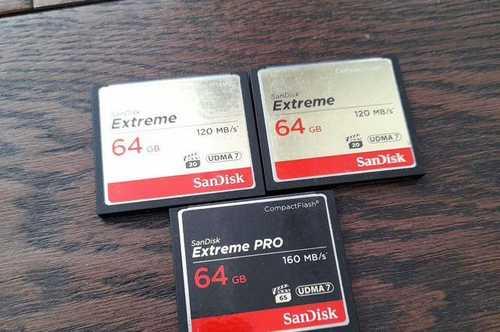 CF Sandisk Extreme Pro 64Gb 120 mb/s 160 mb/s