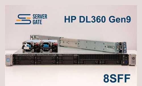HP DL360 G9 2x E5-2637v3 160 GB