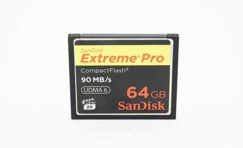 SanDisk Extreme Pro CompactFlash 64 GB 90MB/s