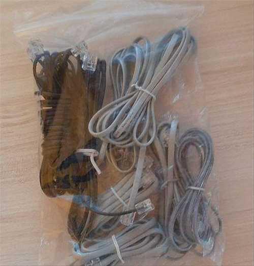 Телефонный кабель RJ-9/RJ-11/RJ-14 в ассортименте