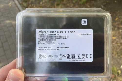 Жесткий диск SSD Crucial Micron 5300 MAX 960GB