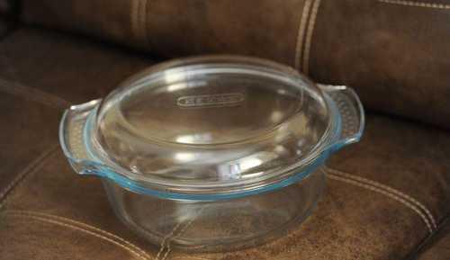 Кастрюля Pyrex 27х10 см, 3 л, стеклянная с крышкой