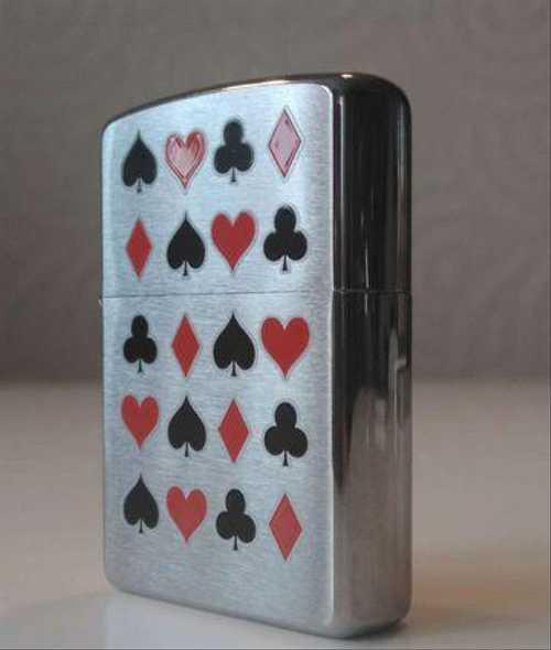 Зажигалка Zippo card suite 2004год