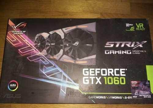 Видеокарта Asus GTX 1060 strix 6Gb