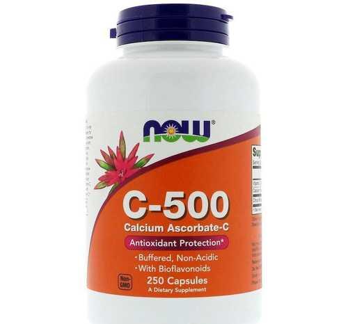 Now Foods, C-500, Аскорбат кальция-C, 250 капсул