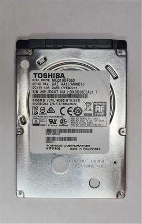 Жесткий диск Toshiba 500Gb (MQ01ABF050M)