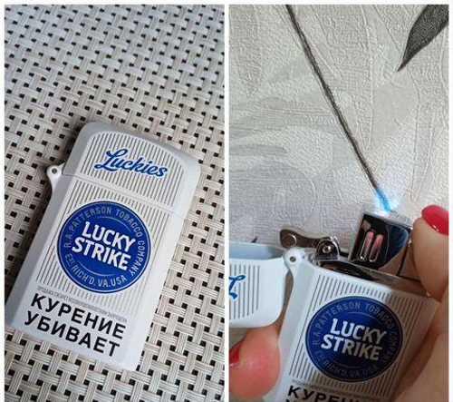 Lucky Strike турбо новая зажигалка Лаки Страйк