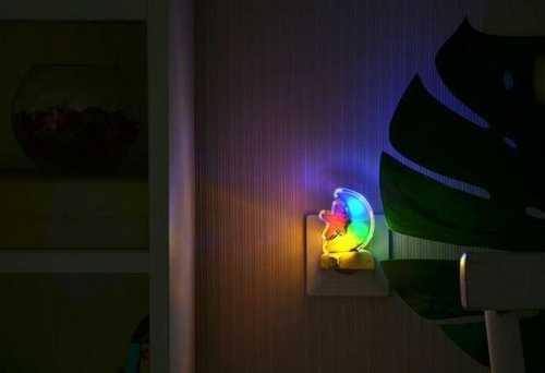 Светильник-ночник 4 LED в розетку, 5, 5х8, 5х6 см