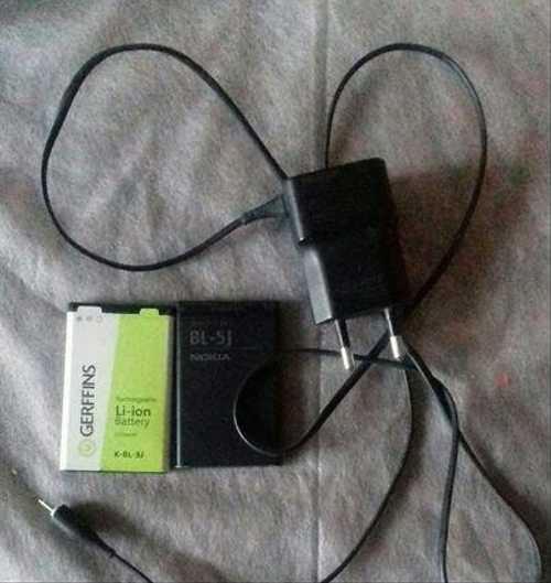 Зарядное устройство и аккумуляторы для Nokia Asha