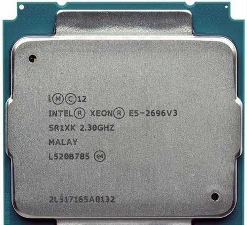 Intel Xeon E5-2696V3 / 18 ядер / 2.30 GHz / SR1XK