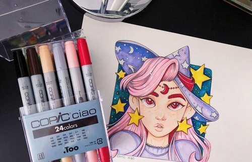 Спиртовые маркеры Copic Ciao 24 штуки