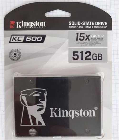 SSD накопитель Kingston KC600 512 Gb