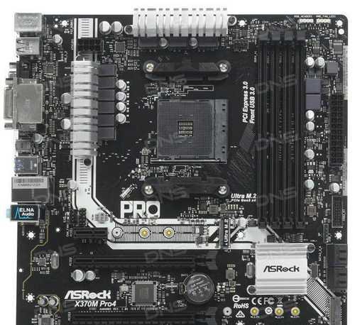 Мат плата asrock x370m pro4