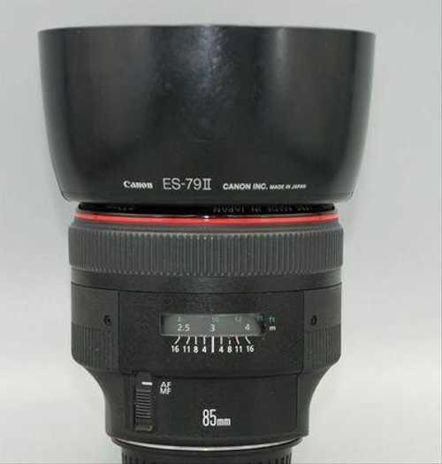 Объектив Canon EF 85mm F/1.2L II USM (состояние 5)