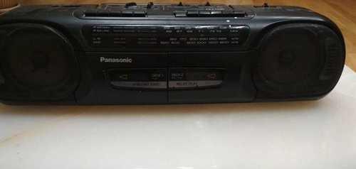 Магнитофон Panasonic 2-кассетный с радиоприемником