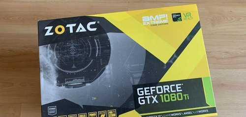 Коробка от видеокарты zotac GTX1080ti AMP extreame