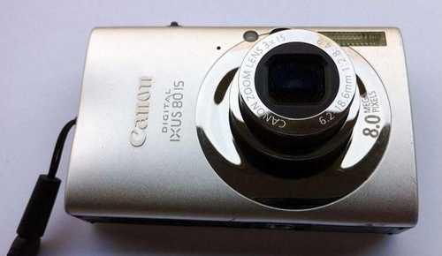 Фотоаппарат Canon Digital ixus80is(нет аккумулят)