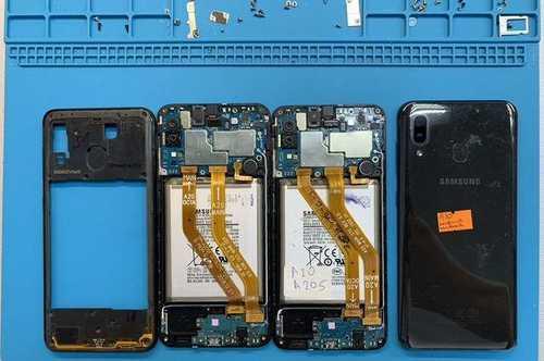 Samsung a20 дисплей плата аккумулятор на запчасти