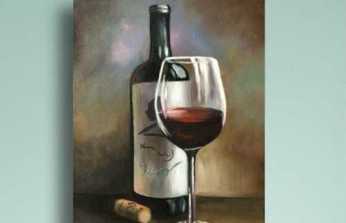 Картина маслом - Бокал вина