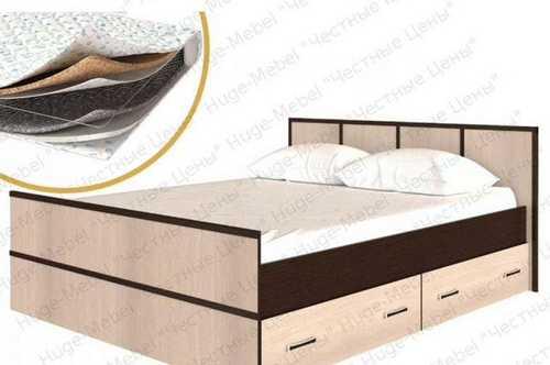 Кровать с двухсторонним матрасом Сакура 140х200