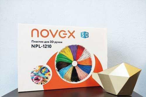 Пластик для 3D-ручки Novex 12 цветов по 10 метров