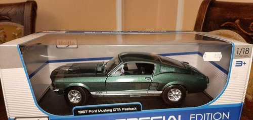 Модель 1/18 Ford Mustang GTA Fastback 1967 Maisto
