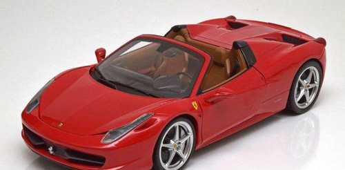 Ferrari 458 spider 1:18 hot whells