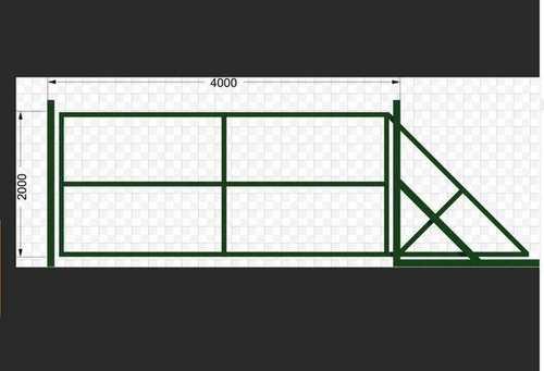 Откатные ворота + автоматика