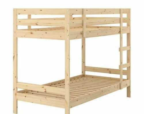 IKEA mydal - двухъярусная кровать + 2 матраса