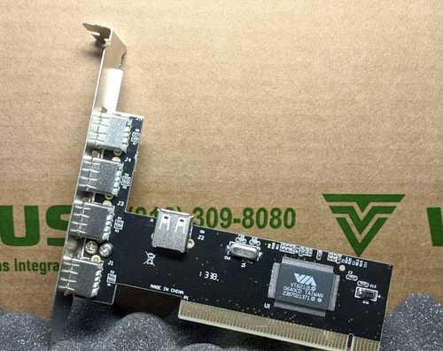 Контроллер PCI USB 2.0 (4+1) port VIA6212 bulk