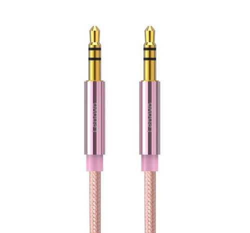AUX кабель Lenovo AV01 3.5 jack 1м. (Розовый)