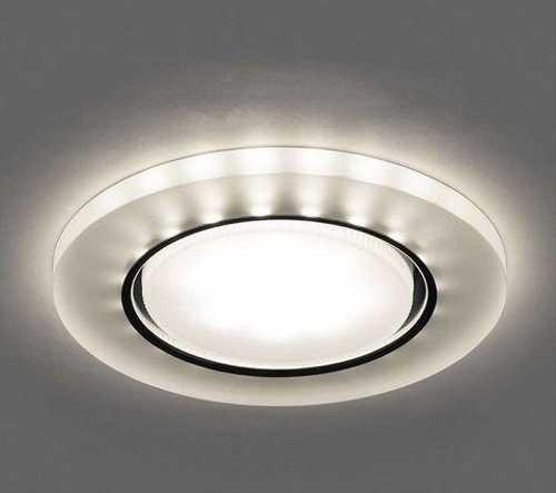 Светильник встраиваемый с LED подсветкой GX53