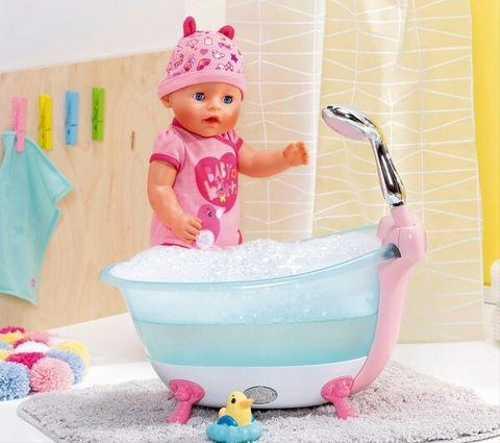 Интерактивная ванночка для куклы baby born, zapf c