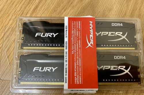 Оперативная память DDR4 hyper X 2666mhz 16gb