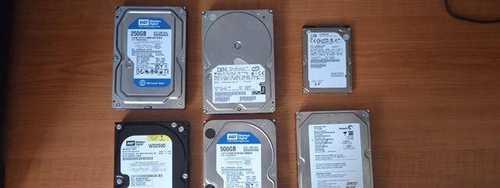 Жесткие диски 2.5,3.5 HDD IDE 250gb,160gb,320gb