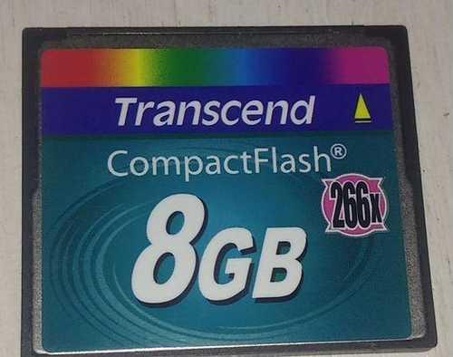 Карта памяти transcend compactflash 8