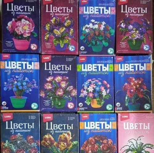 "Дерево счастья и цветы из пайеток и бисера"