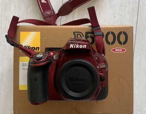 Зеркальный фотоаппарат nikon d5200 red