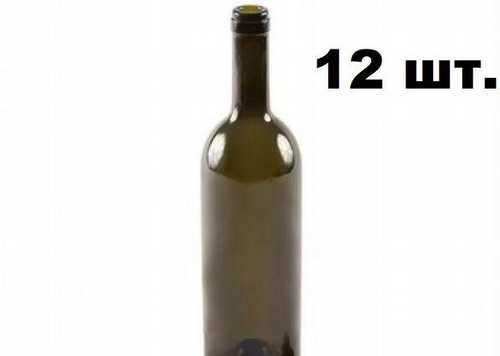 12 шт Бутылка винная в коробке. Доставка