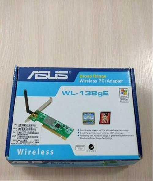 Беспроводной PCI-адаптер asus WL-138gE