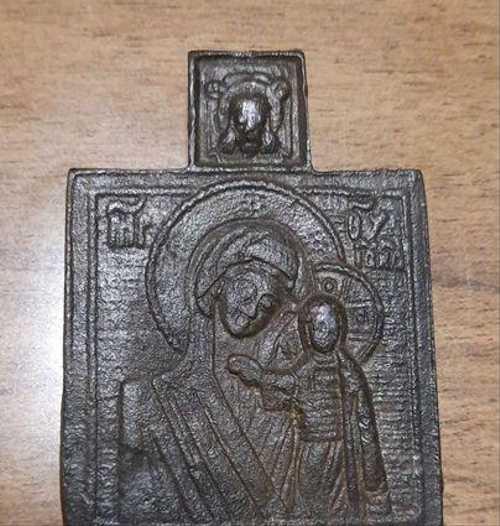 Икона старинная Богородица Казанская.19 в