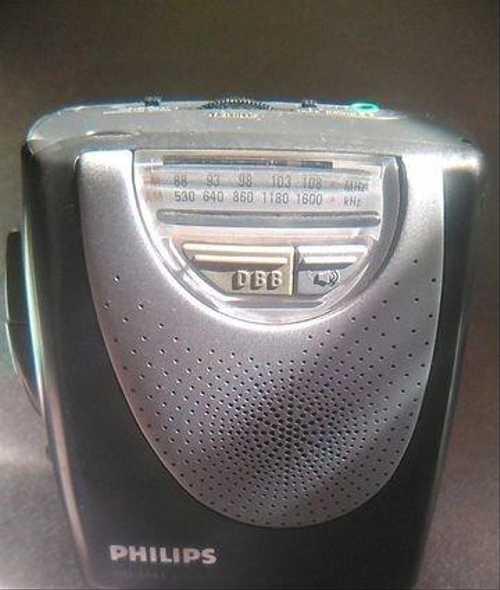 Кассетный плеер Philips с радио
