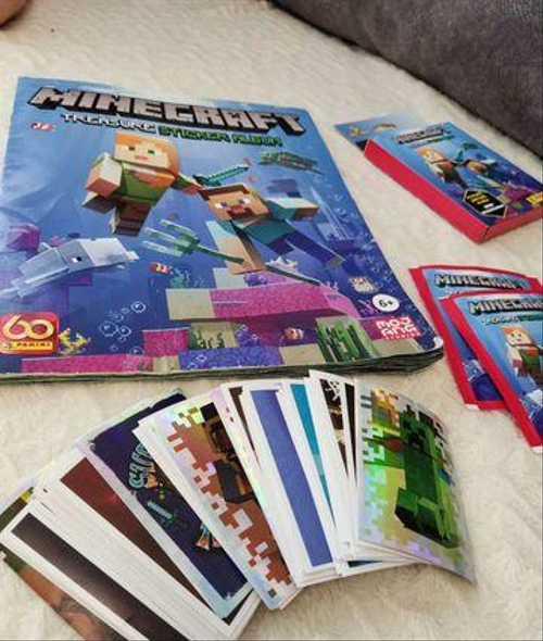 Наклейки майнкрафт panini minecraft