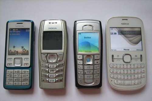 Мобильные телефоны Nokia 6610, 6300, 6230i, 200