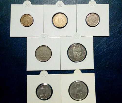 Монеты Германии (фрг, гдр) набор 7 шт